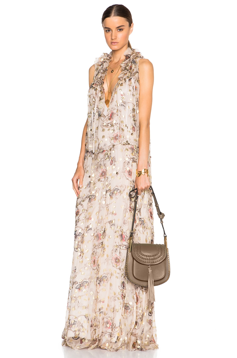 chloe hudson small rivet fold trim leather shoulder bag, chloe marcie ...