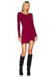 Bobi Supreme Jersey Ruched Bodycon Dress in White | REVOLVE