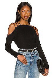LNA Star Top in Black | REVOLVE