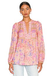 SPELL Utopia Tunic Mini Dress in Flamingo | REVOLVE