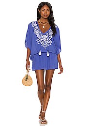 Tiare Hawaii Margarita Dress in Tosca & Coral Gradasi | REVOLVE