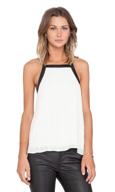 DEREK LAM 10 CROSBY Cross Back Top in Soft White | REVOLVE