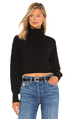 525 Relaxed Turtleneck Sweater in Black | REVOLVE