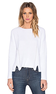 525 Crew Neck Crop Sweater in White | REVOLVE
