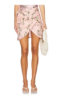 Agua by Agua Bendita Agustina Mini Pareo in Pink Multifloral | REVOLVE