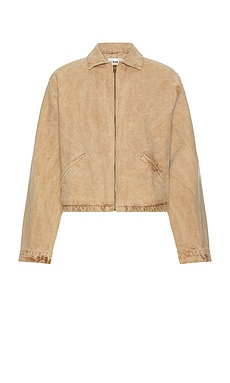 Asher Milo Zip Jacket in Latte | REVOLVE
