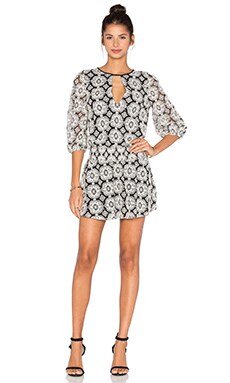 Alice + Olivia Geraldine Dress in Cream & Black | REVOLVE