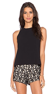 Alice + Olivia Clement Open Back Top in Black | REVOLVE