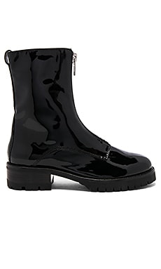 Alice + Olivia Dustin Boot in Black Smooth Patent | REVOLVE