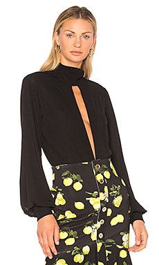 ANIMALE Plunging Bodysuit in Black | REVOLVE