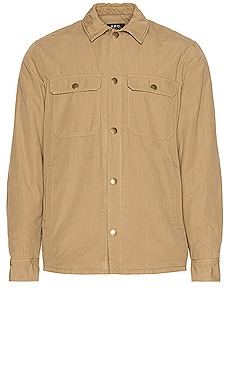 A.P.C. Alex Blouson in Dark Beige | REVOLVE