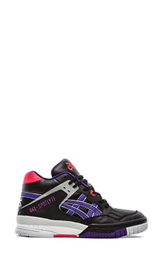 Asics Re-Issue Gel Spotlyte in Black & Purple in Black & Purple | REVOLVE