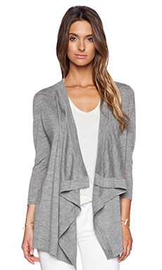 Autumn Cashmere Waterfall Cardigan in Rock | REVOLVE
