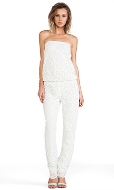 Alexis Lazar Jumpsuit in White Crochet | REVOLVE