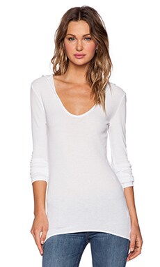 Bobi Mini Thermal Hoodie in White | REVOLVE