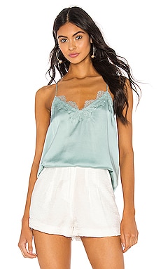 CAMI NYC The Racer Charmeuse Cami in Pistachio | REVOLVE