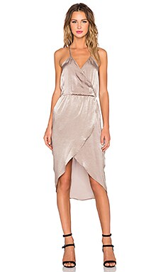 Capulet Cross Over Front Dress in Cinder | REVOLVE