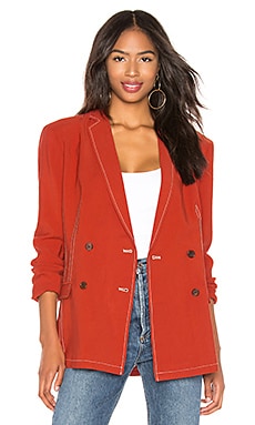 Capulet Dylan Double Breasted Blazer in Deep Rust | REVOLVE