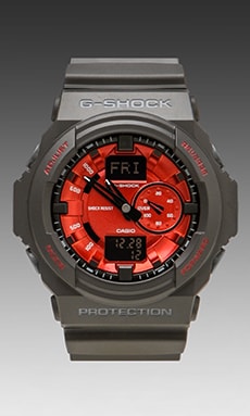 G-Shock GA-150MF-1A in Black/Red in Black & Red | REVOLVE
