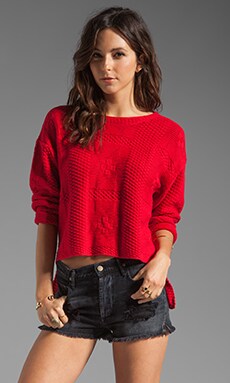 Casper & Pearl Kershaw Knit Jumper in Red | REVOLVE