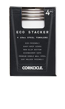 Corkcicle Eco Stacker 4 Pack in Gloss White | REVOLVE