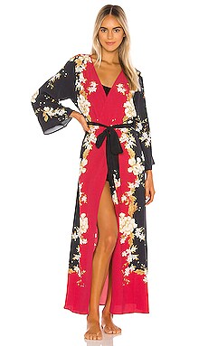 Cleobella Garnet Kimono in Red | REVOLVE