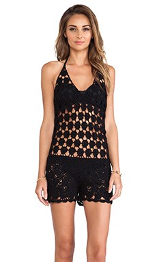 Cleobella Meadow Playsuit in Black | REVOLVE