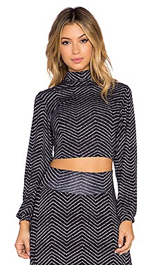 Clayton Lydia Crop Top in Navy Rain | REVOLVE