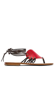 CoRNETTI Madonnina Calfskin Heart Sandals in Red | REVOLVE