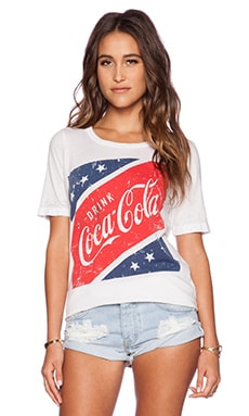 Chaser Coke Logo Tee in White | REVOLVE