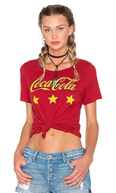 Chaser Coca Cola Stars Tee in Cardinal | REVOLVE