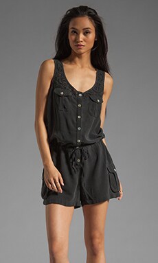 Da-Nang Cut Out Romper in Black | REVOLVE