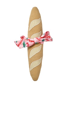 Damson Madder Baguette Novelty Dog Toy in Beige | REVOLVE