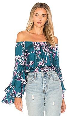 devlin Chelsea Off the Shoulder Top in Moroccan Blossom | REVOLVE