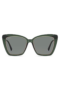 DIFF EYEWEAR Becky IV in Sea Grass & G15 | REVOLVE