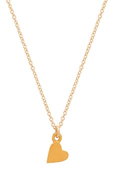 Dogeared Maid of Honor Sideways Heart Necklace in Dipped Gold | REVOLVE