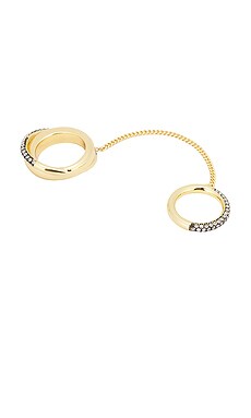 Demarson Maxwell Ring Cuff in Gold & Pave | REVOLVE