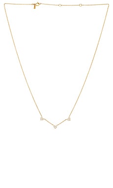 EF COLLECTION Diamond Heart Necklace in 14k Yellow Gold | REVOLVE
