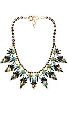 Elizabeth Cole Crystal Collar in Black Crystal | REVOLVE