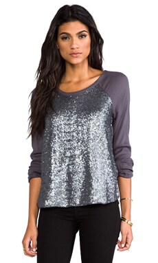 Ella Moss Sheena Long Sleeve Tee in Gunmetal | REVOLVE