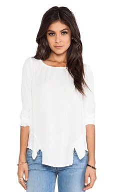 Ella Moss Stella Flared Top in Natural | REVOLVE