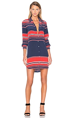 Equipment ROBE MANCHES LONGUES BRETT en Peacoat Multi | REVOLVE