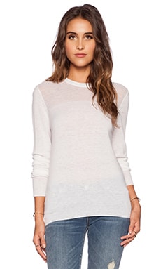 Equipment Shane Mesh Stitch Crew Neck in Ivory | REVOLVE
