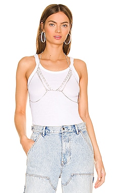 Ettika Bra Top in Silver | REVOLVE