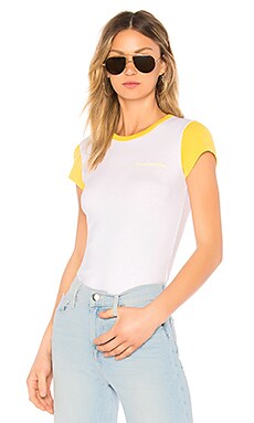 FRAME Colorblock Tee in Blanc Multi | REVOLVE