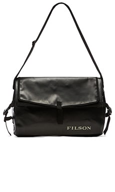 Filson Dry Messenger Bag in Black | REVOLVE