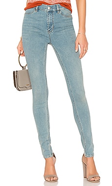 Free People High Rise Long And Lean Jean in Light Denim | REVOLVE