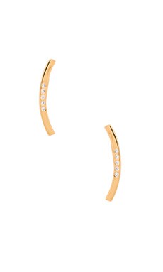 gorjana Taner Shimmer Ear Climber in Gold | REVOLVE