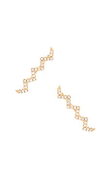 gorjana Cress Shimmer Ear Climber in Gold | REVOLVE