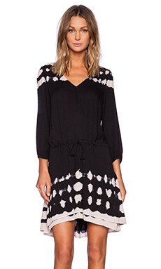 Gypsy 05 Crepe Dress in Black & Natural | REVOLVE